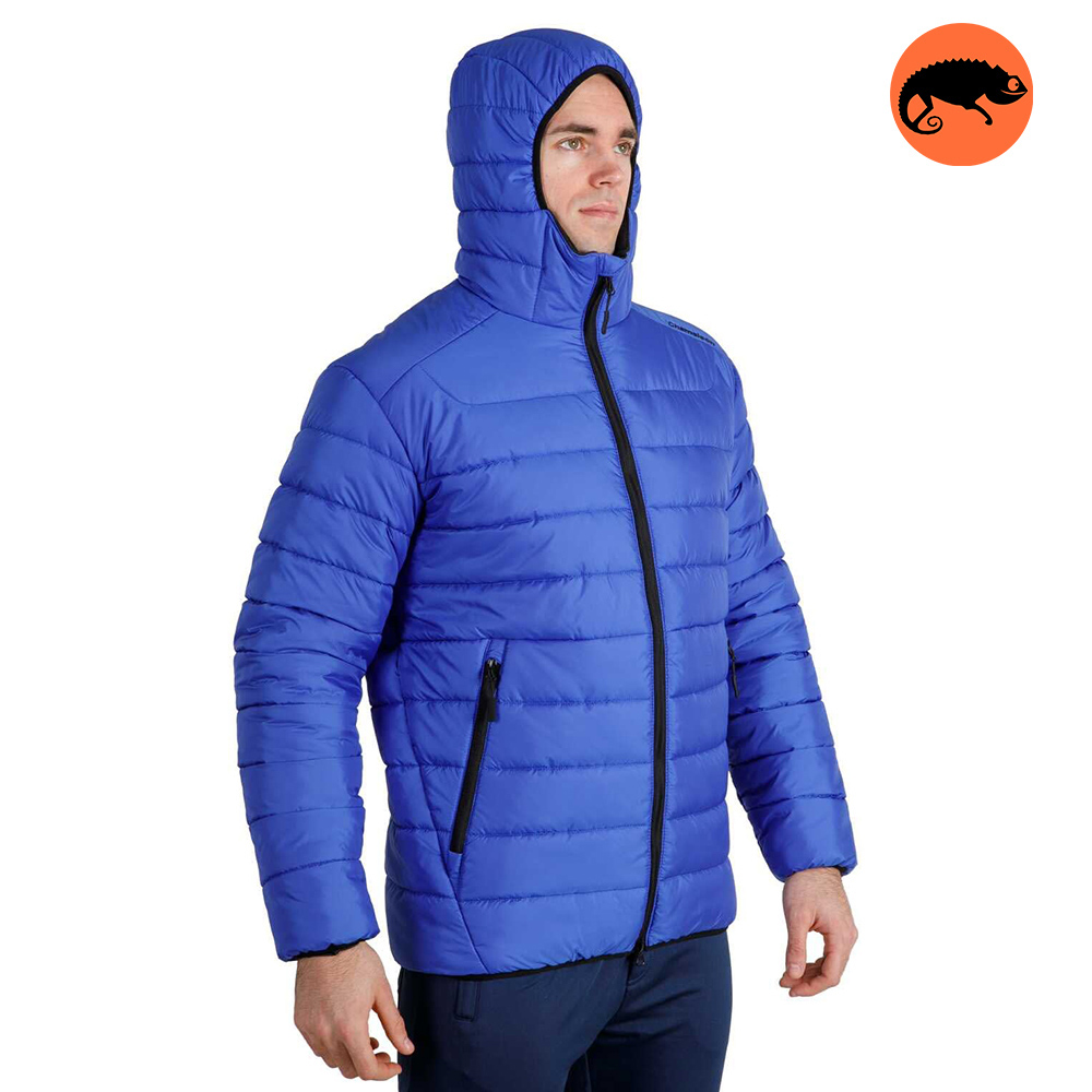 Куртка Maximus Blue – мужская стеганая куртка с капюшоном купить Украина